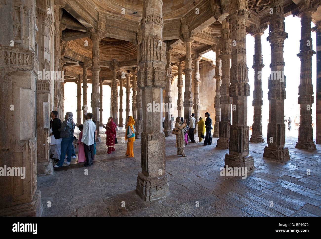 Indian people at Adhai-din-ka-Jhonpra mosque. Ajmer. Rajasthan. India ...
