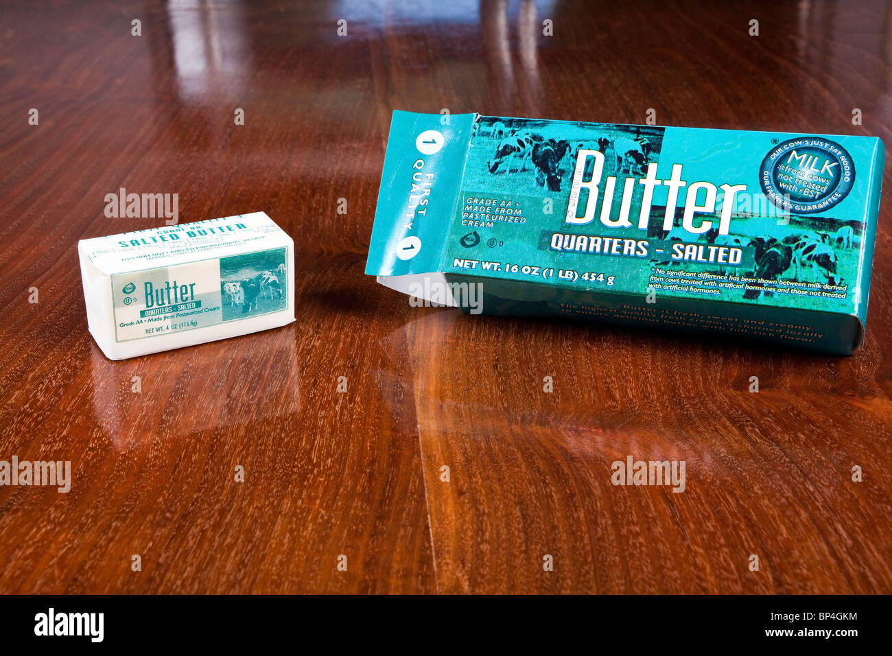A package of butter Stock Photo - Alamy