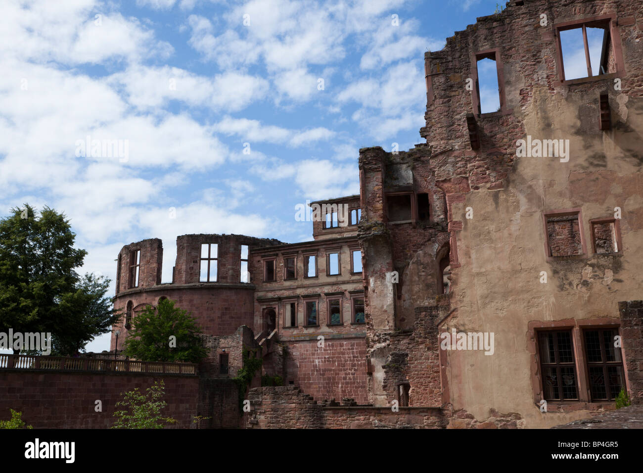 Historic landmark famous Heidelberg Castle Baden-Wurttemberg Germany EU ...