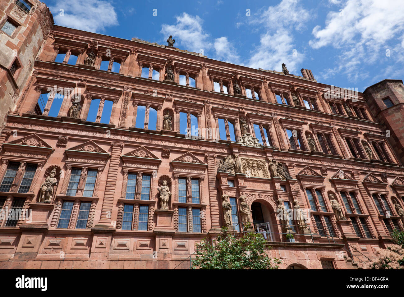 Historic landmark famous Heidelberg Castle, Baden-Wurttemberg Germany ...