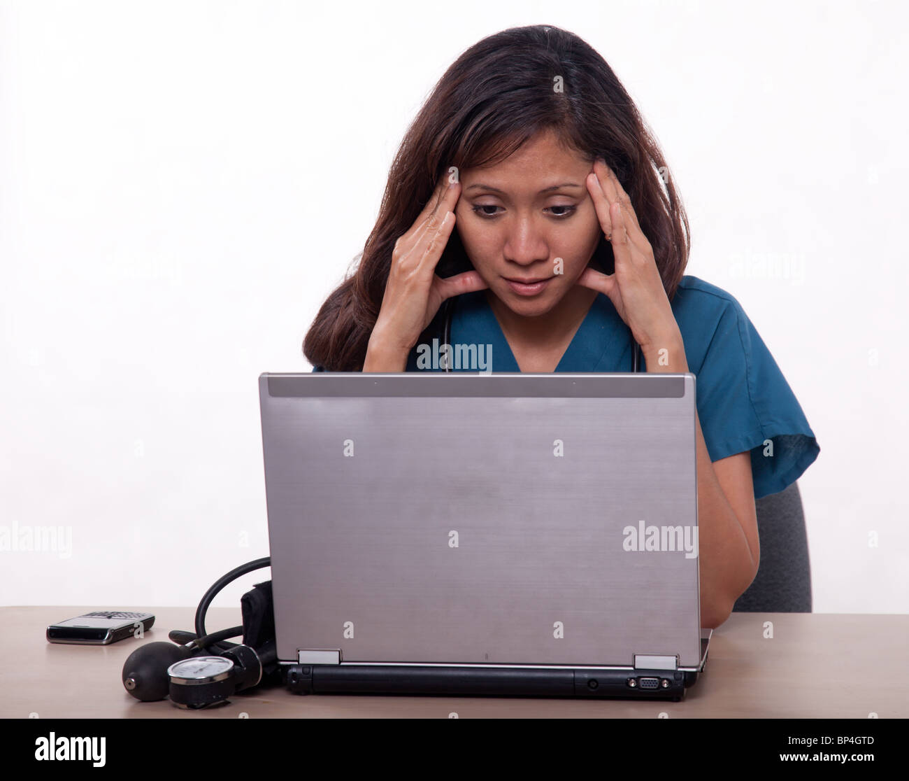 Tired Nurse High Resolution Stock Photography and Images - Alamy