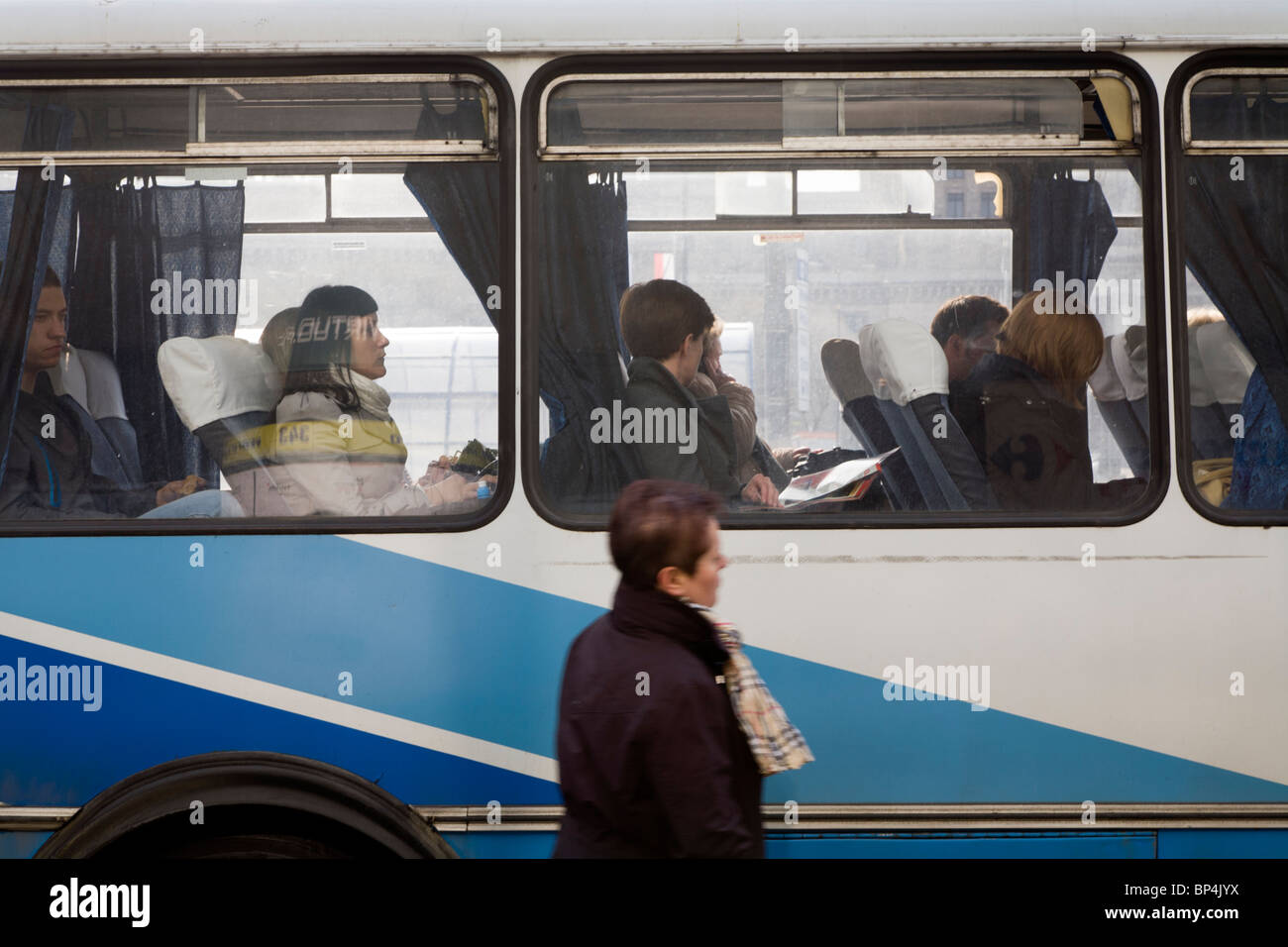 Inside bus hi-res stock photography and images - Alamy