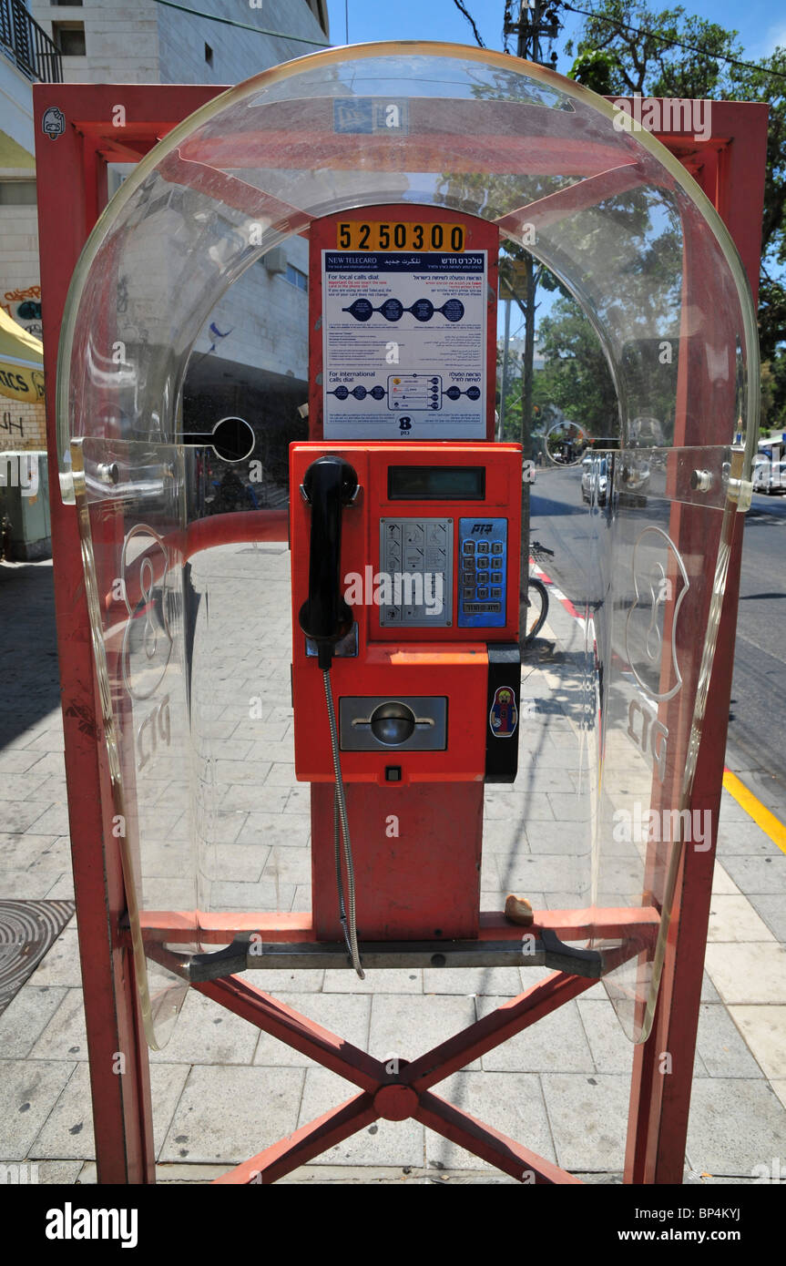 Israel, Public telephone Stock Photo - Alamy