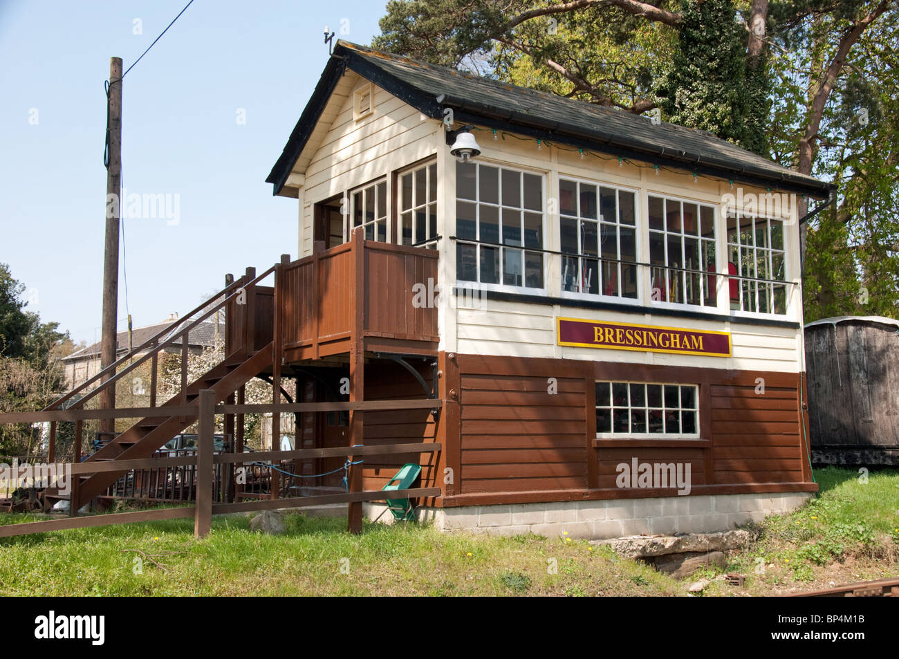 Steps to signal box hi-res stock photography and images - Alamy