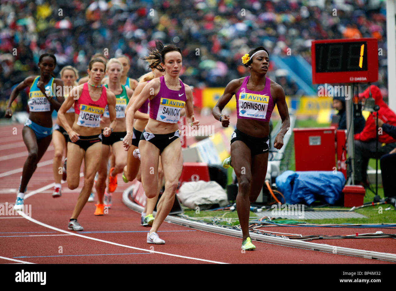 Mariya savinova alysia johnson 800m hi-res stock photography and images ...