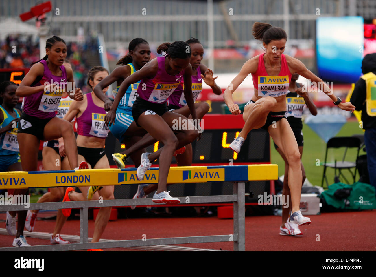 3000m Steeplechase women's race at Aviva London Grand Prix, Crystal ...