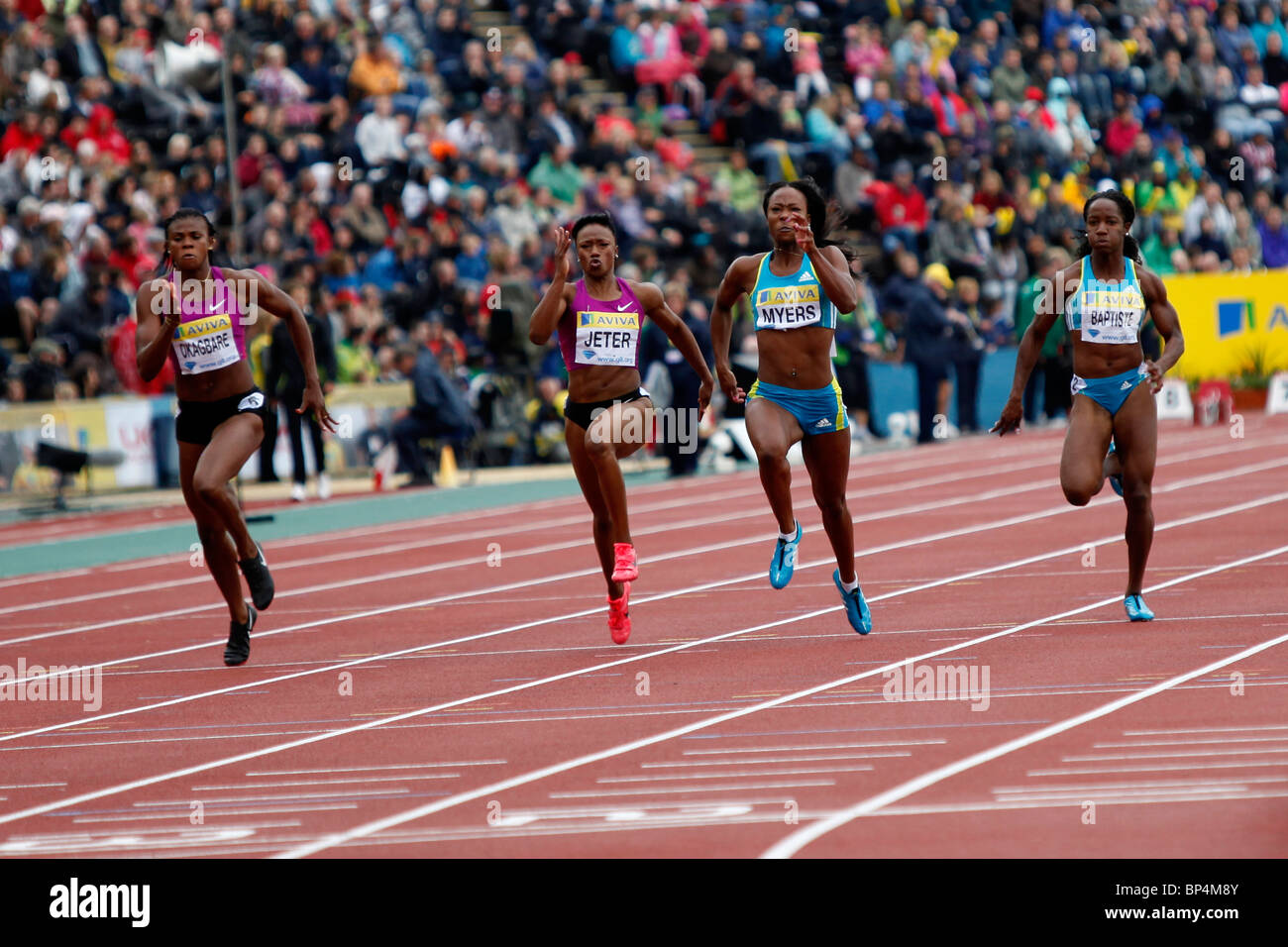 100m sprint hi-res stock photography and images - Alamy
