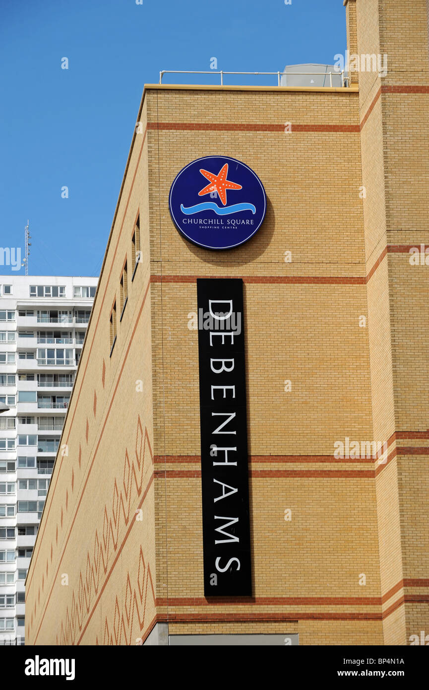 Debenhams department store sign Churchill Square Shopping Centre ...