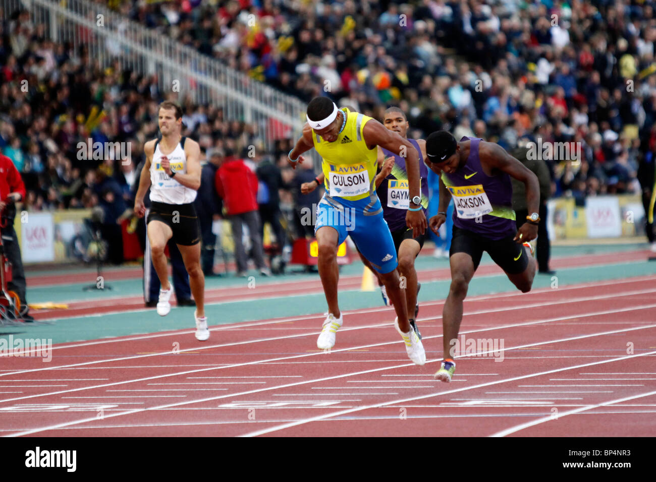 Bershawn jackson mens 400m hurdles hi-res stock photography and images ...