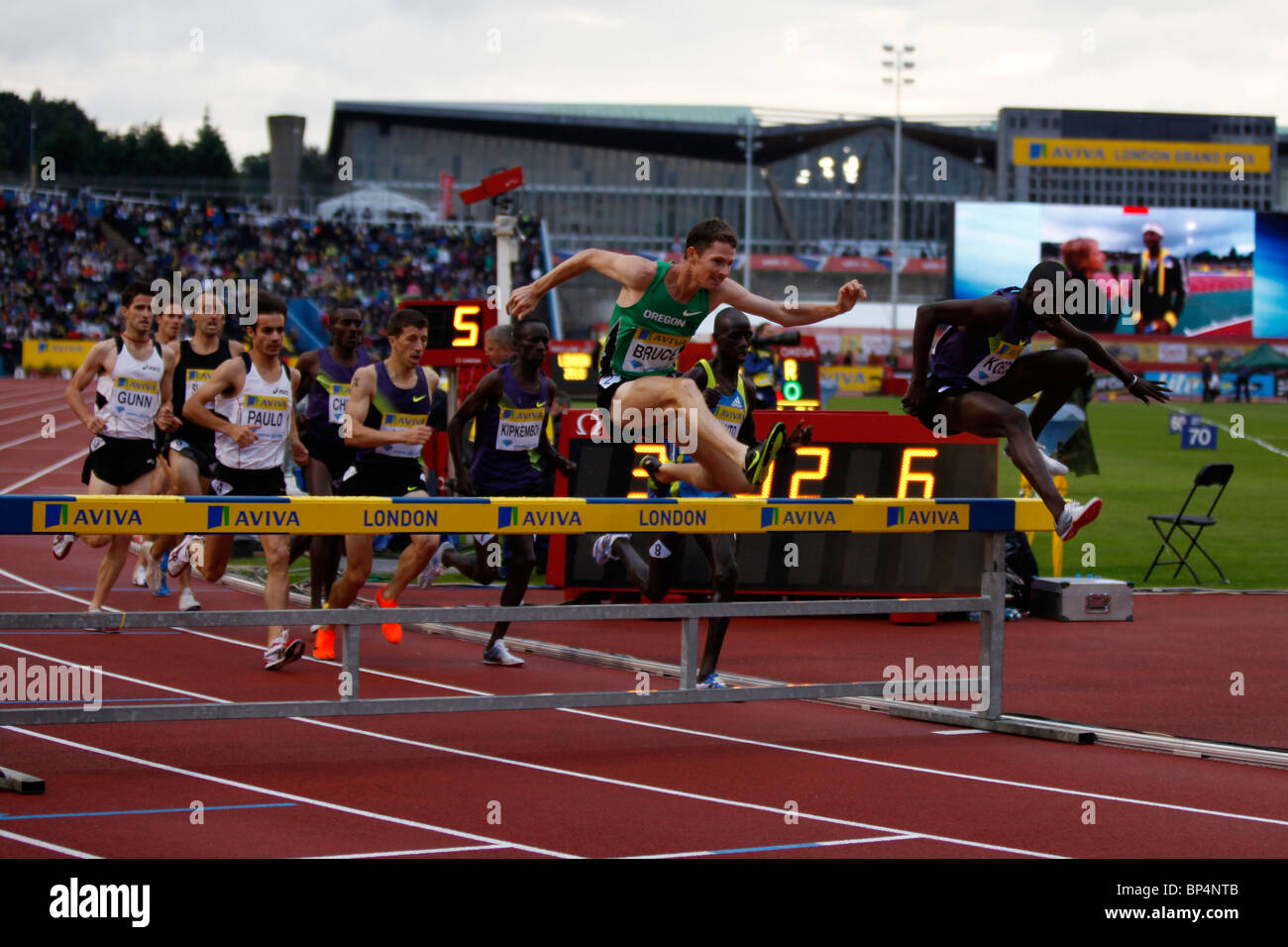 Paul Kipsiele KOECH, winner of the 3000m Steeplechase Men's race at ...