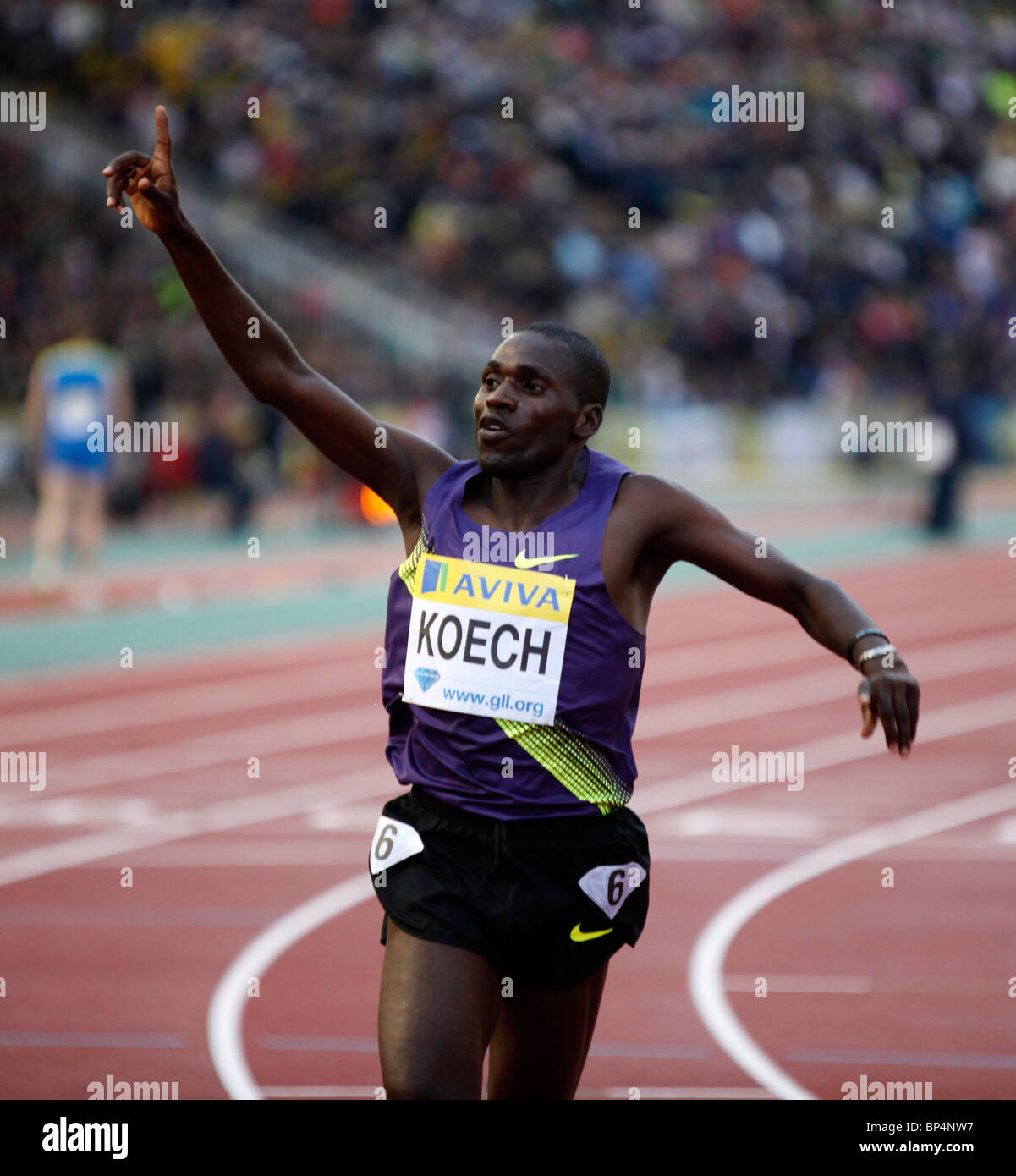Paul Kipsiele KOECH, winner of the 3000m Steeplechase Men's race at ...