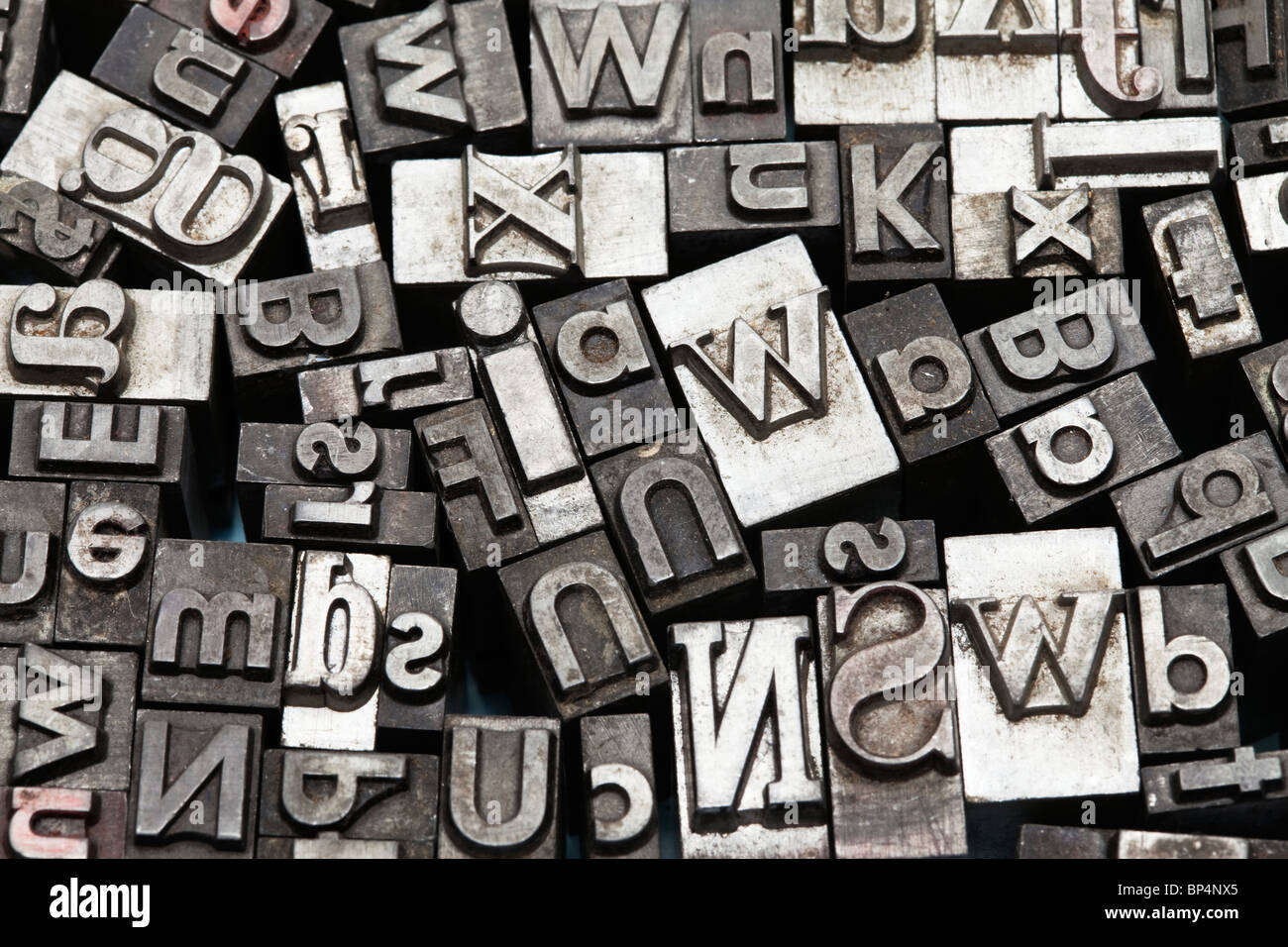 random printers letters Stock Photo - Alamy