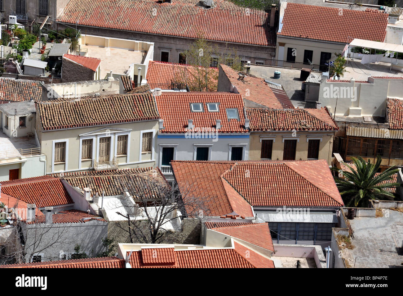 aerial view of old city rooftops Stock Photo - Alamy