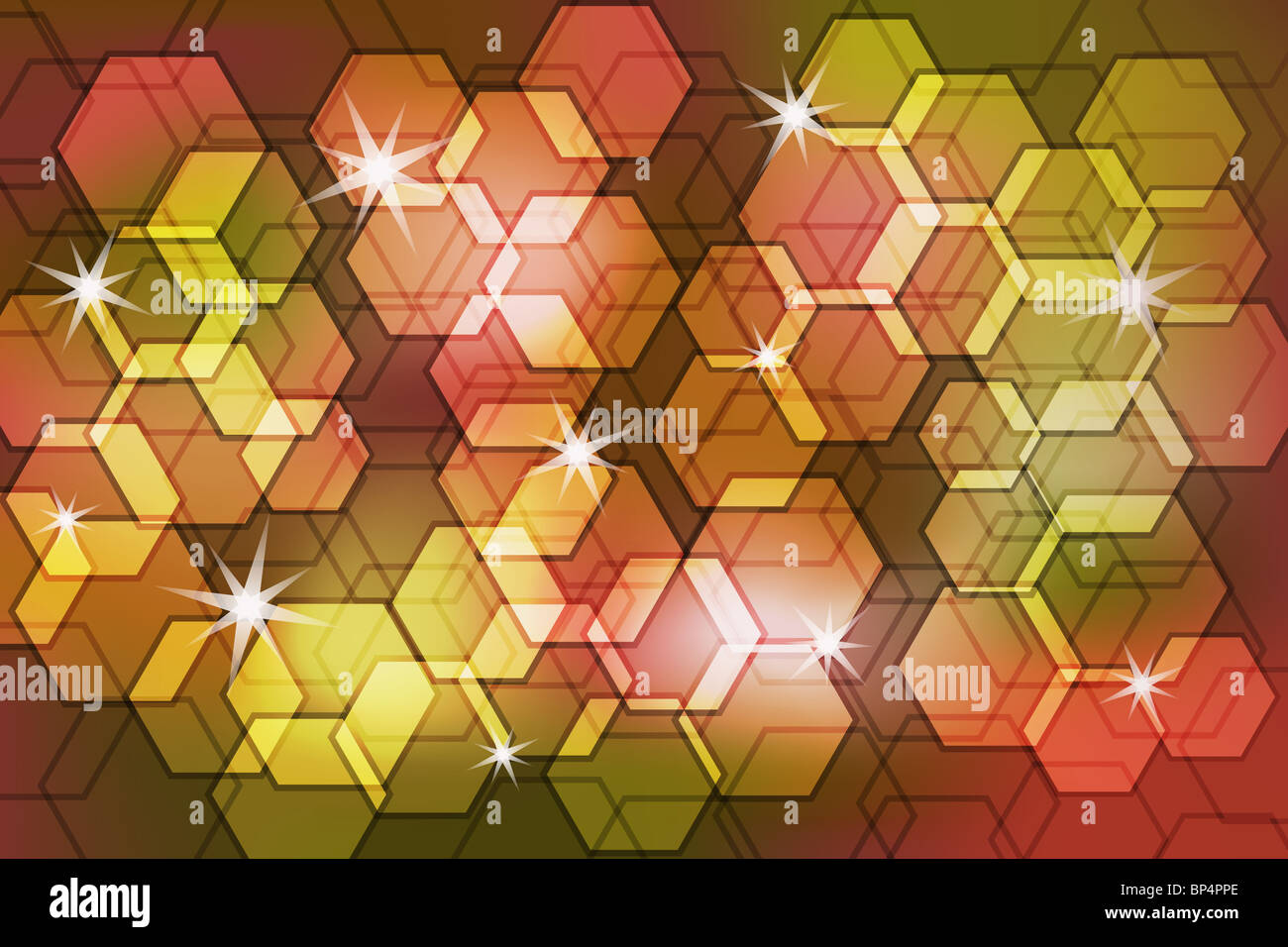 Abstract background with polygon bokeh effect in subtle blended colors ...