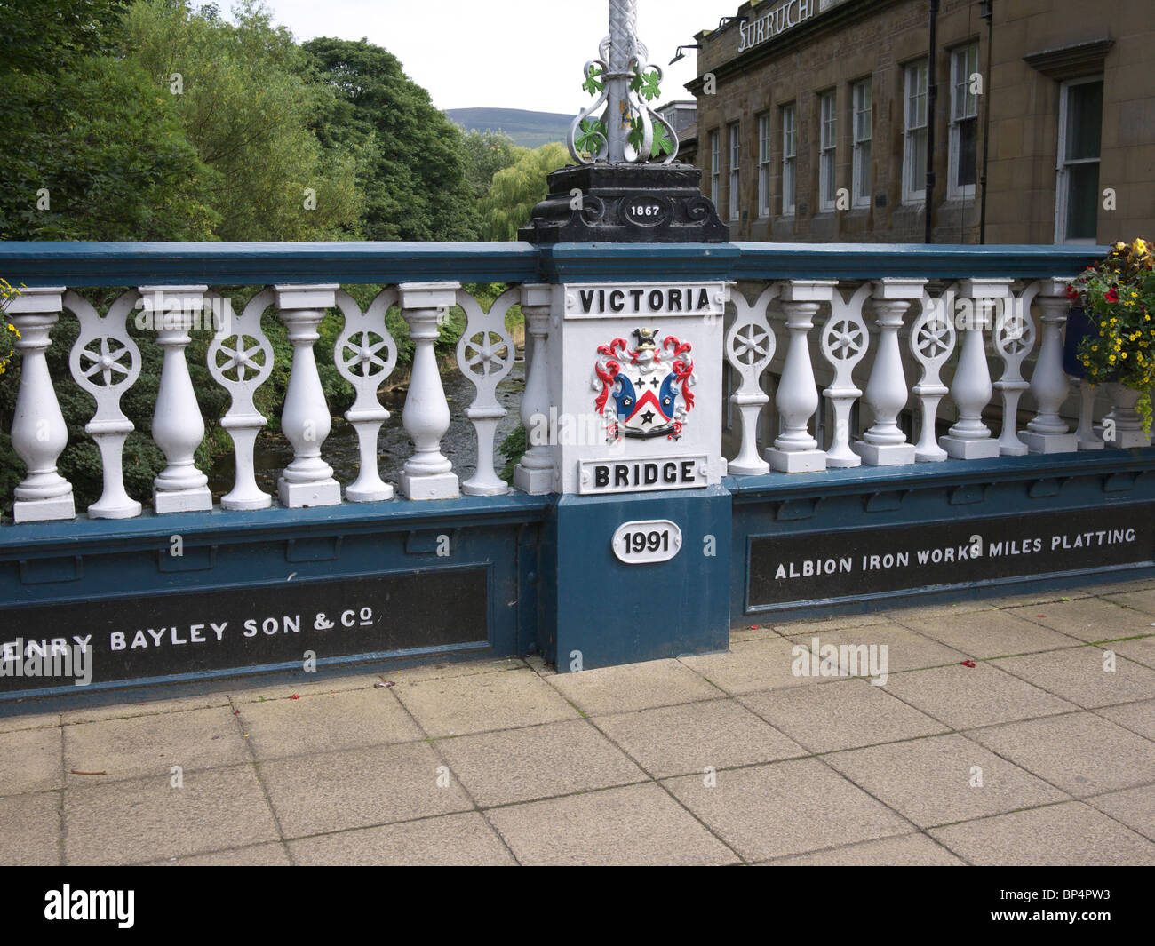 Victoria bridge in Stalybridge town centre, England, UK Stock Photo - Alamy