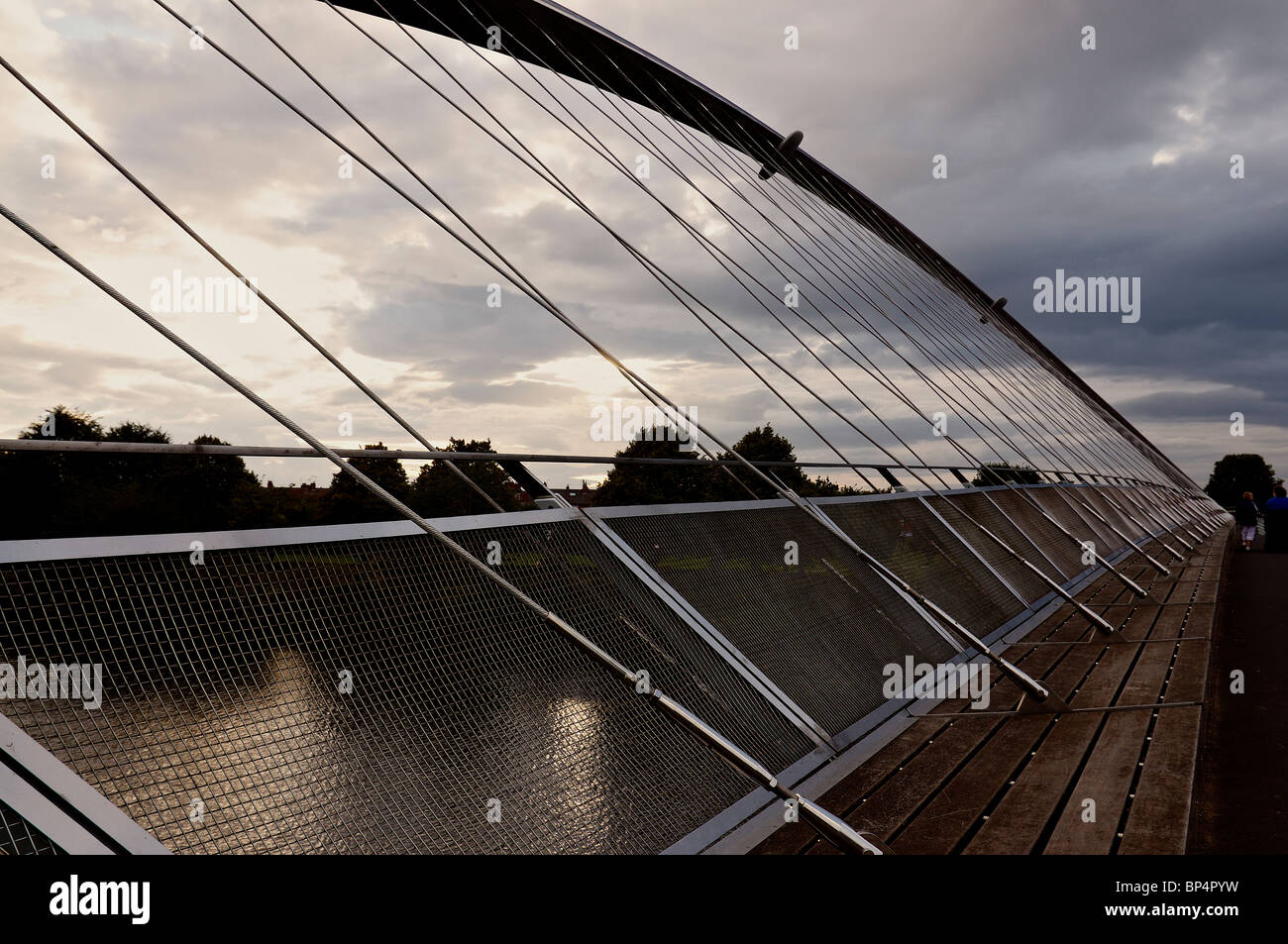 Millennium Bridge on the river Ouse, York Stock Photo - Alamy