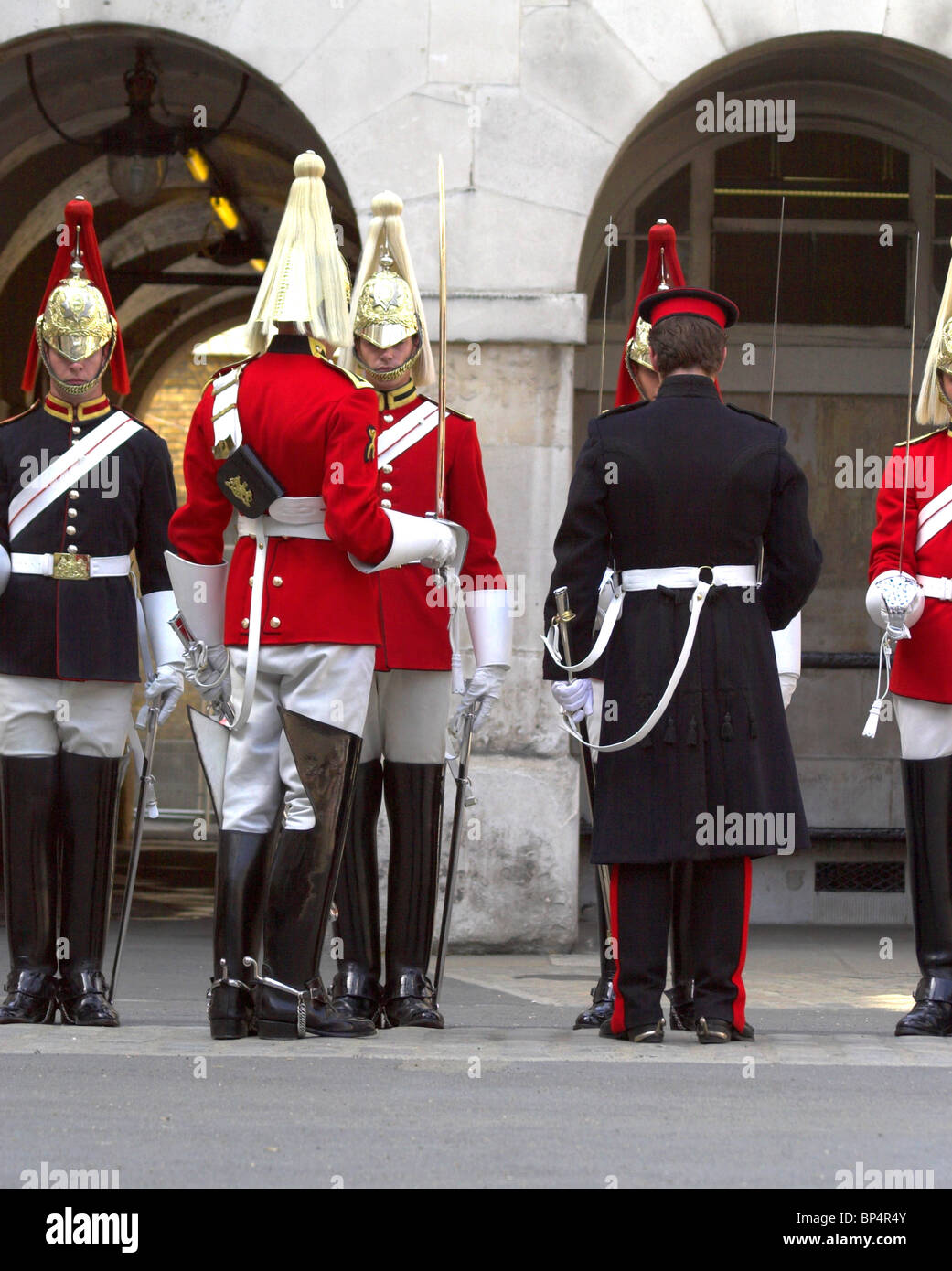 Changing of the guards in London Stock Photo - Alamy