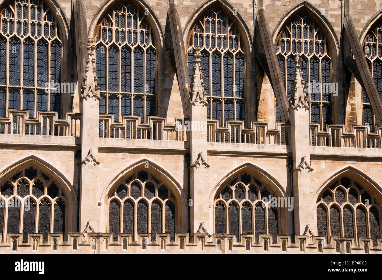 Windows at Bath Abbey Bath Somerset England UK Stock Photo - Alamy