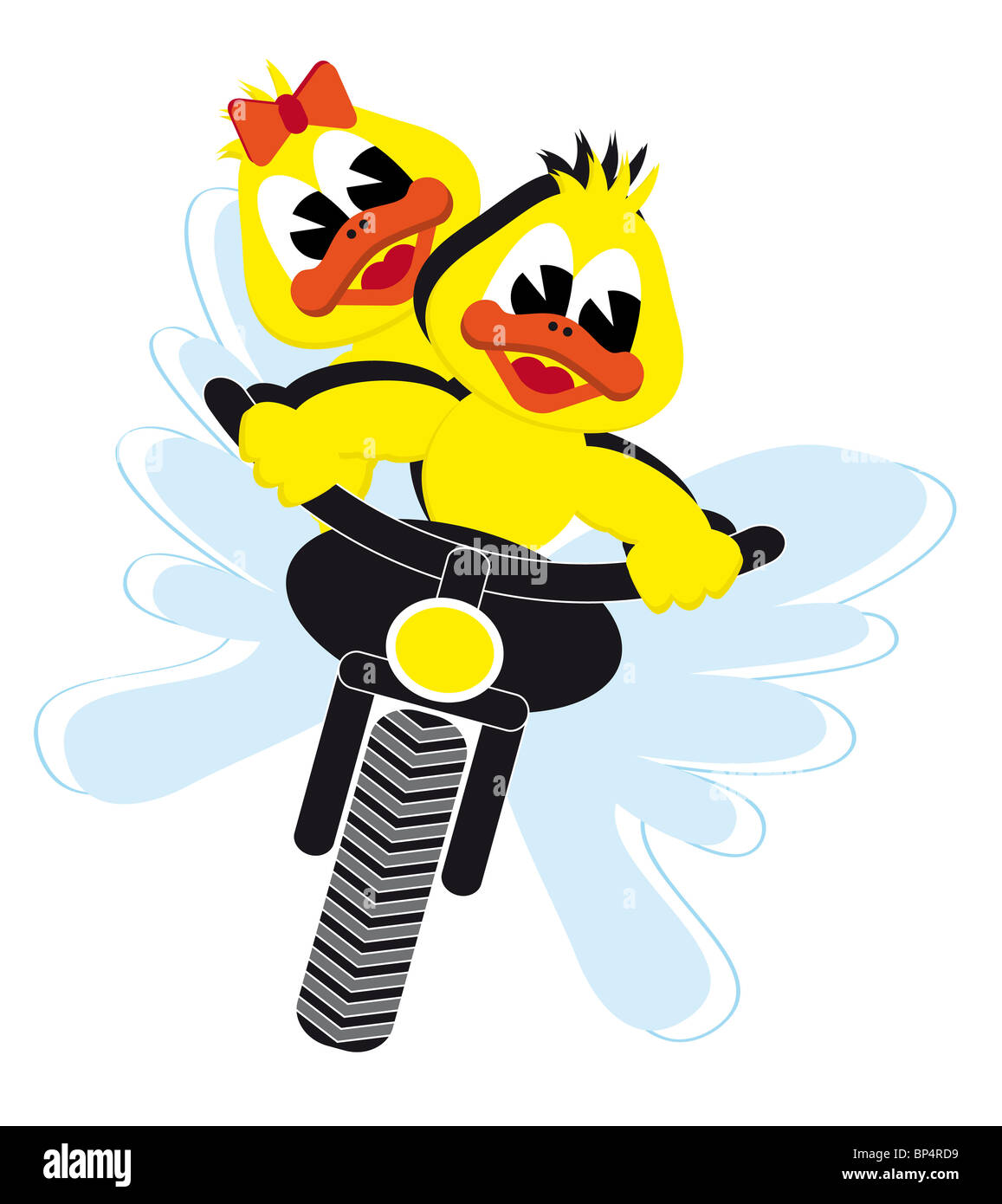 Bird riding a bike hi-res stock photography and images - Alamy