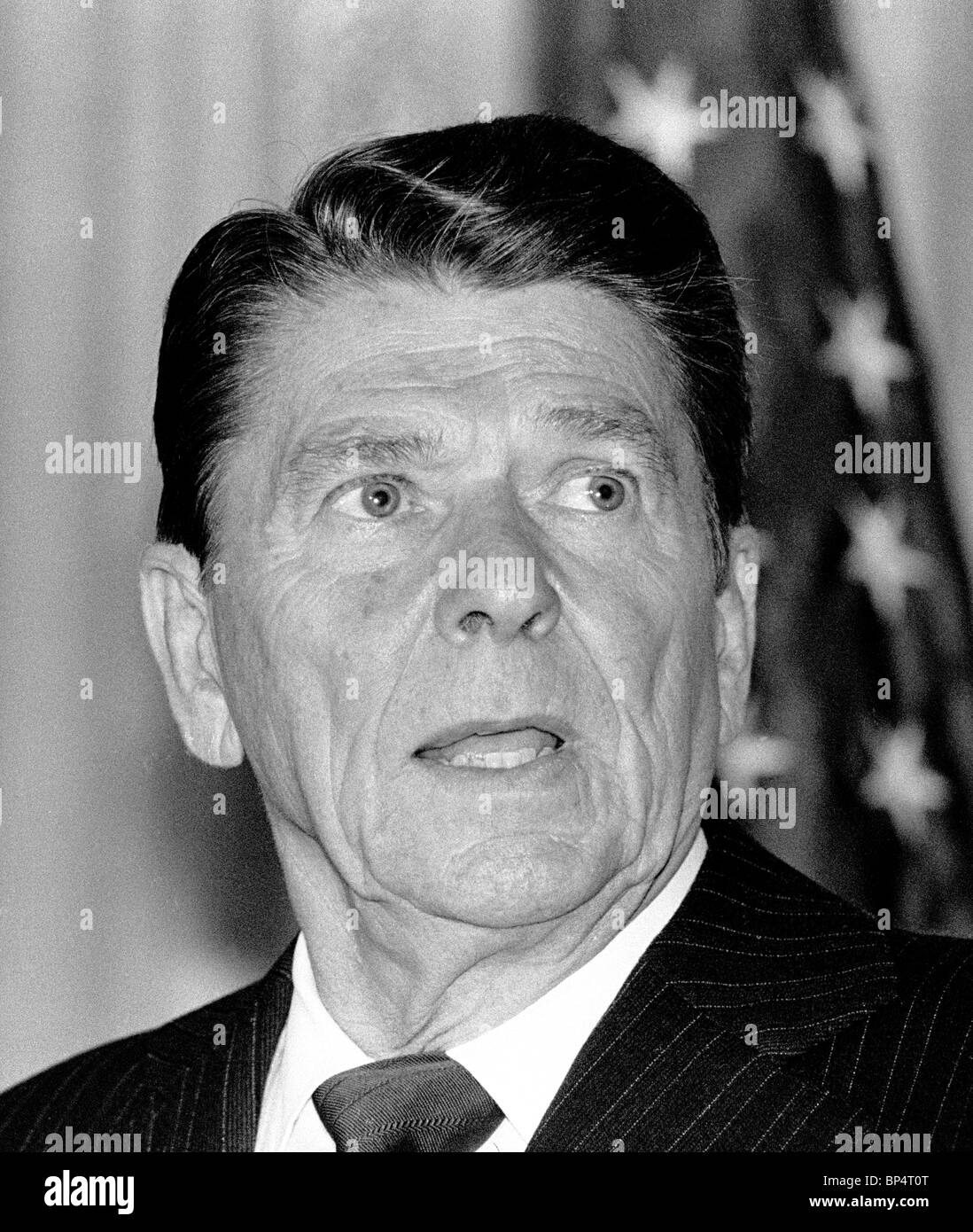 American President Ronald Reagan Black and White Stock Photos & Images ...
