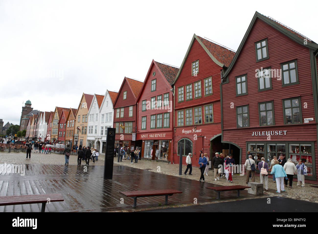 Bergen Fjord Harbor in Norway Stock Photo - Alamy