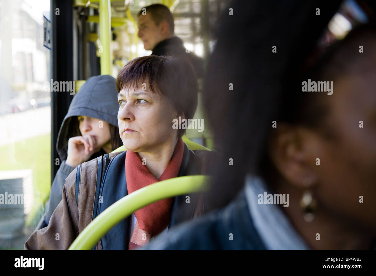 Riding on tram hi-res stock photography and images - Alamy