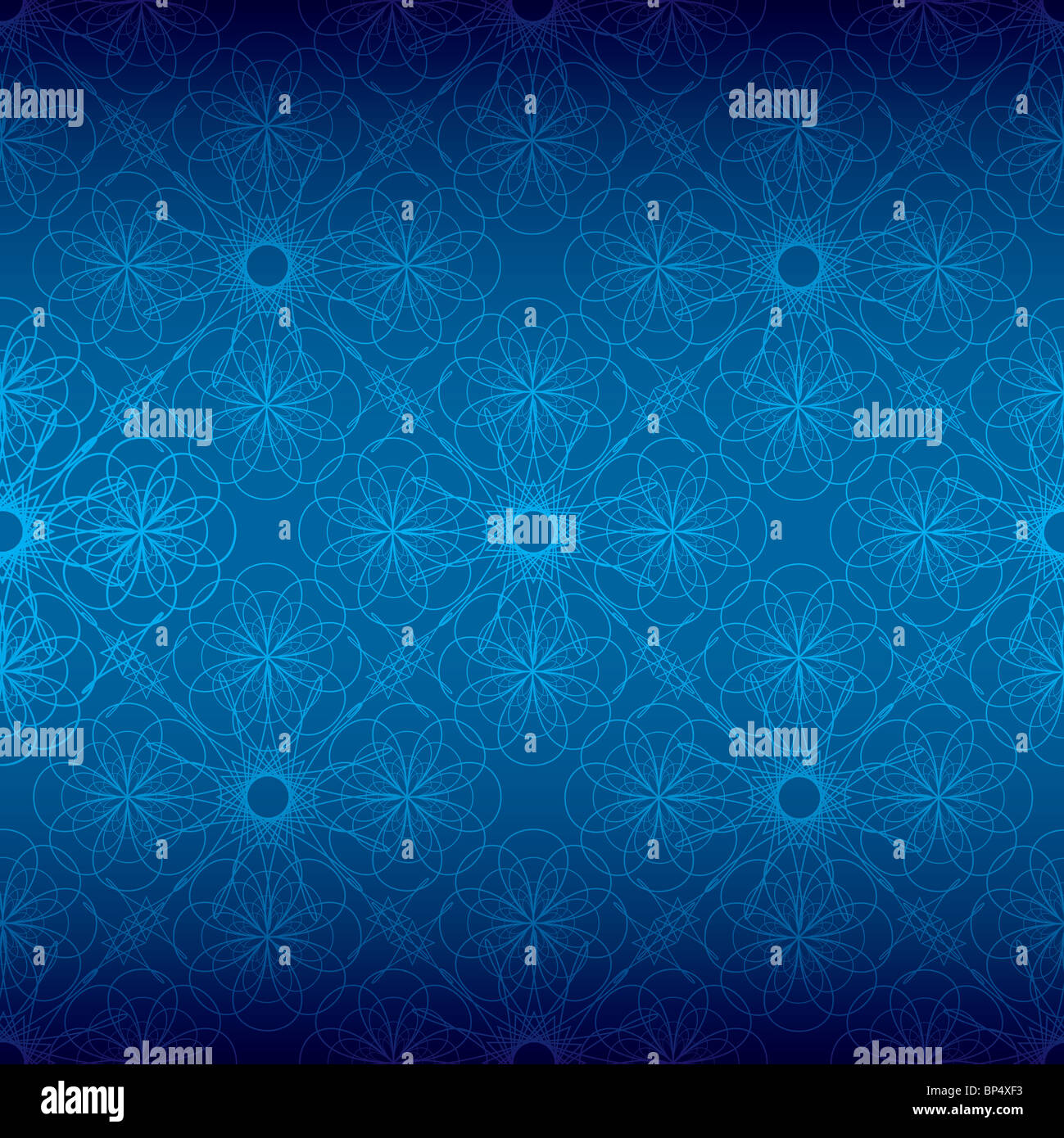 shades of different blues with seamless floral spiral background ...