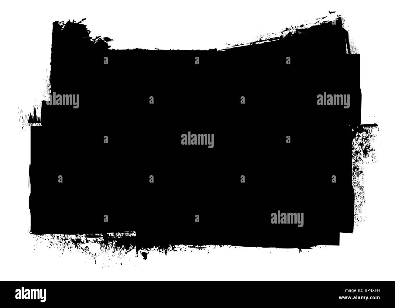 Black and white grunge ink splat banner concept with copyspace Stock ...