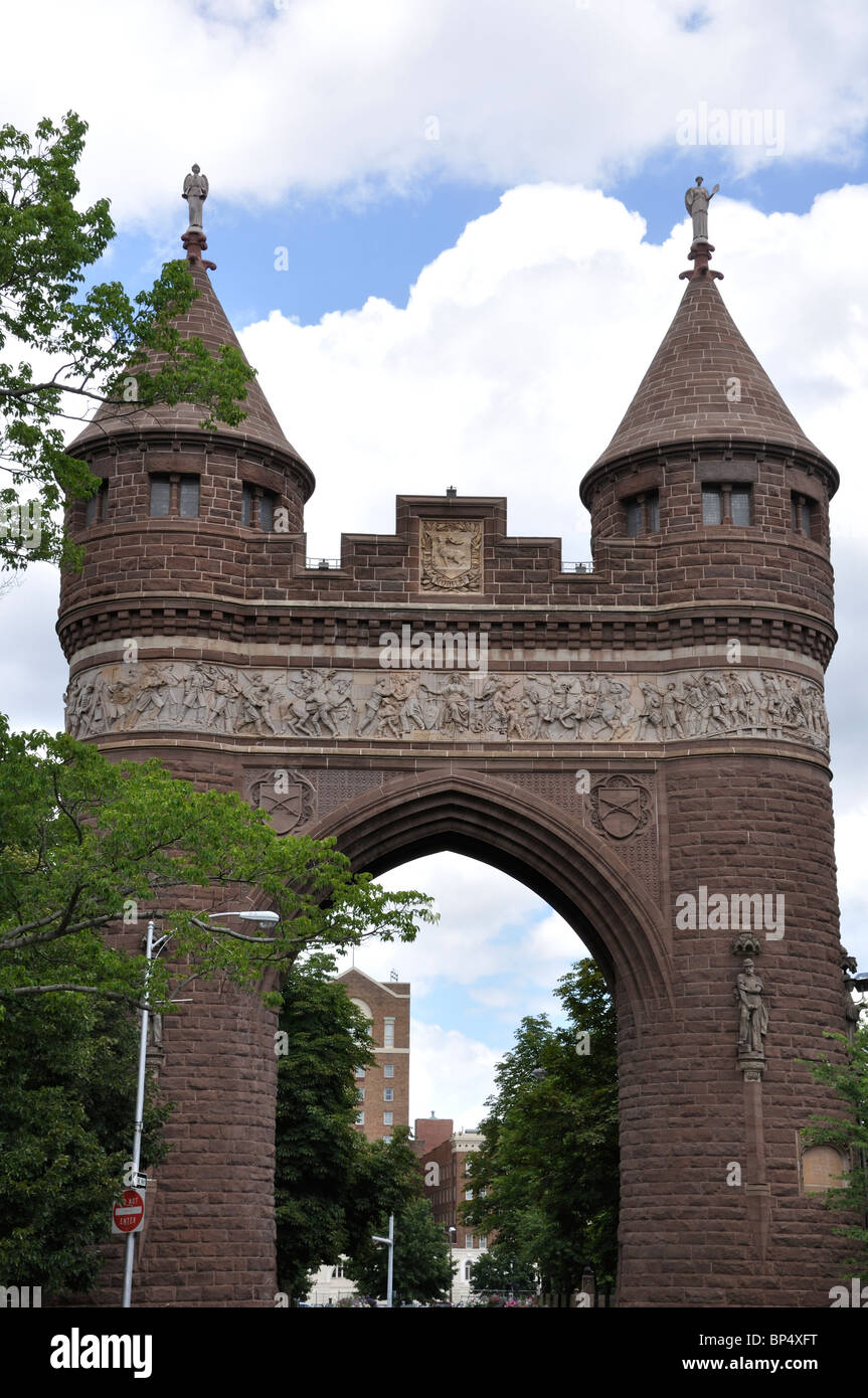 Soldiers and Sailors Memorial Arch, Hartford, Connecticut, USA Stock ...