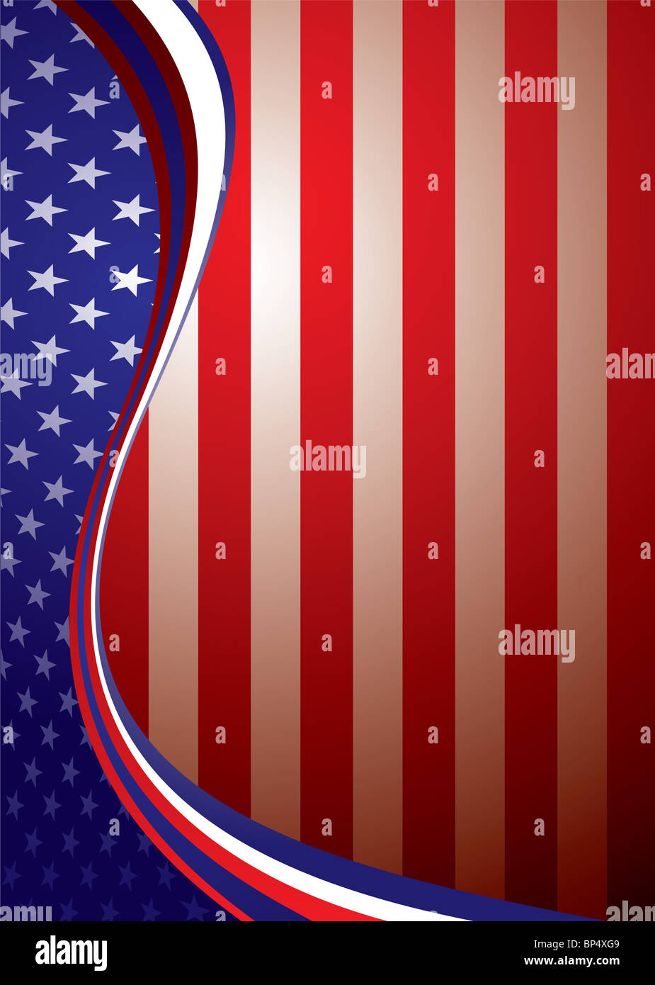portrait american flag background template concept with stars and ...