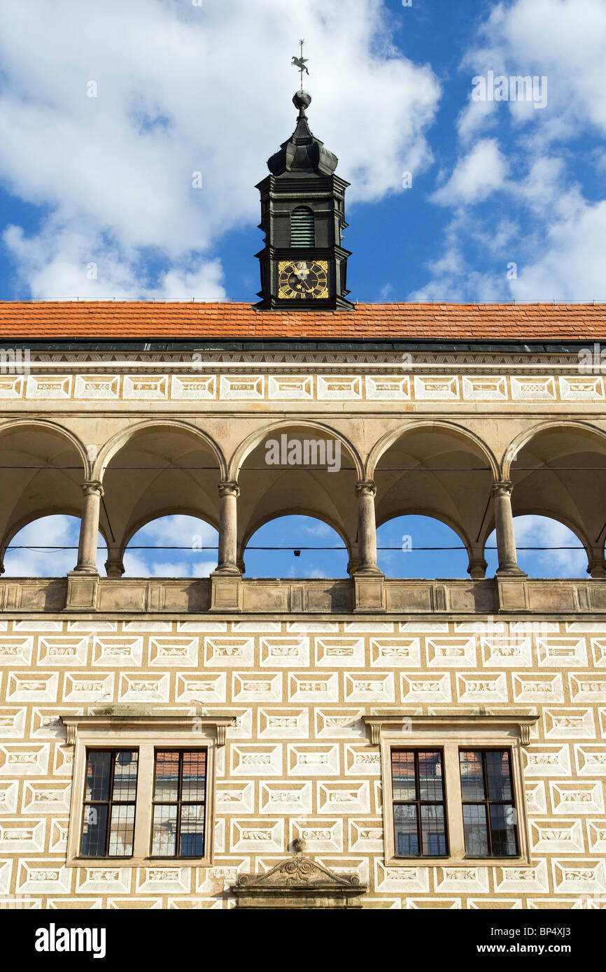 look at the front of castle Stock Photo - Alamy