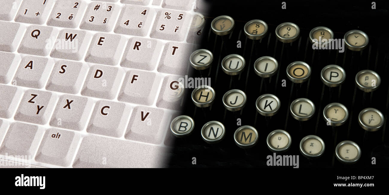 Two image collage is showing transformation of technology from old to ...