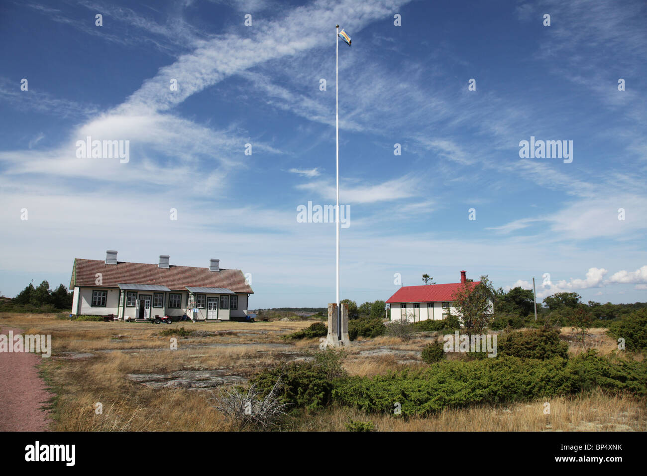 The idyllic island of Rödhamn on the Aland archipelago in Lemland ...