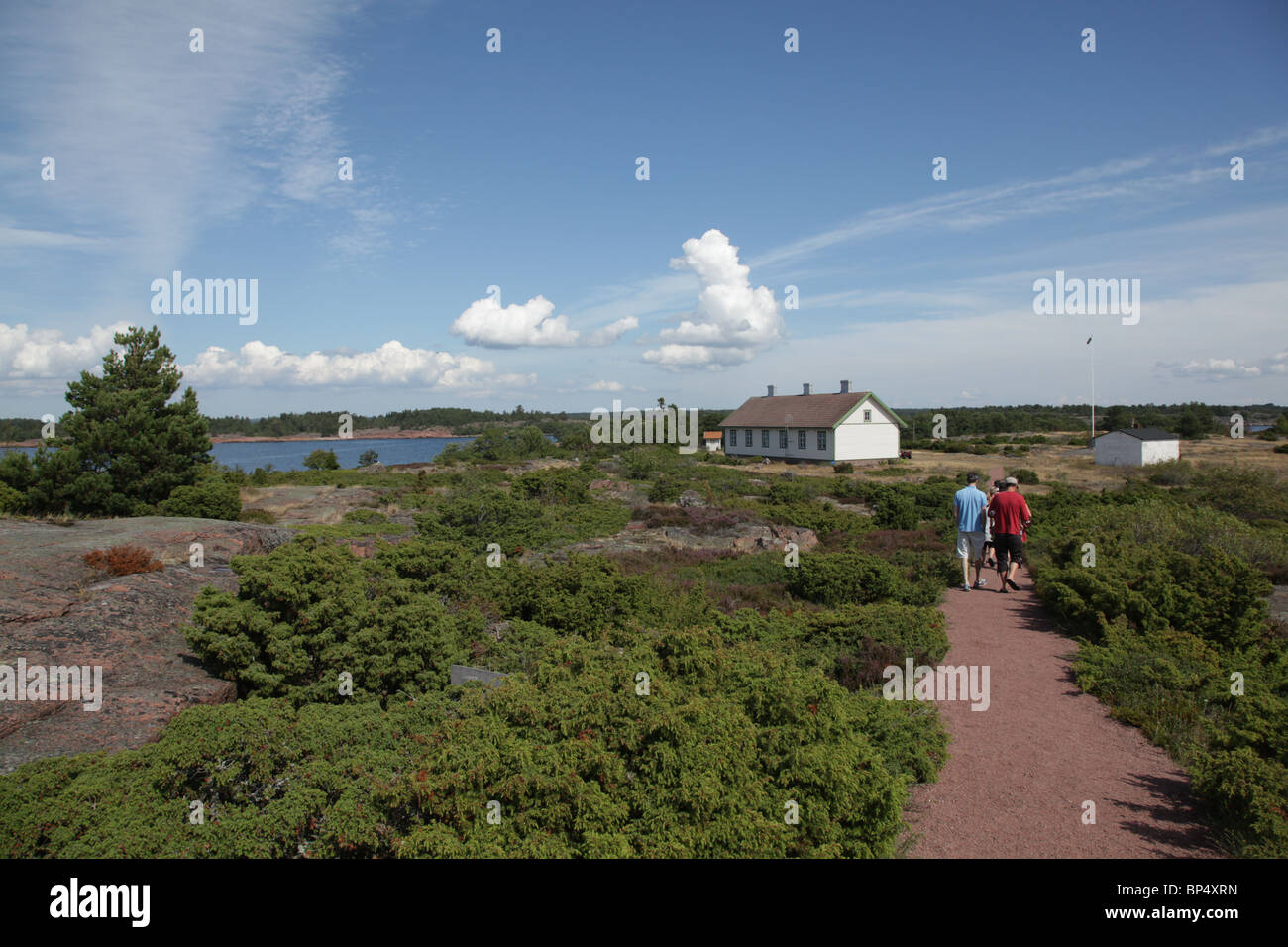The idyllic island of Rödhamn on the Aland archipelago in Lemland ...