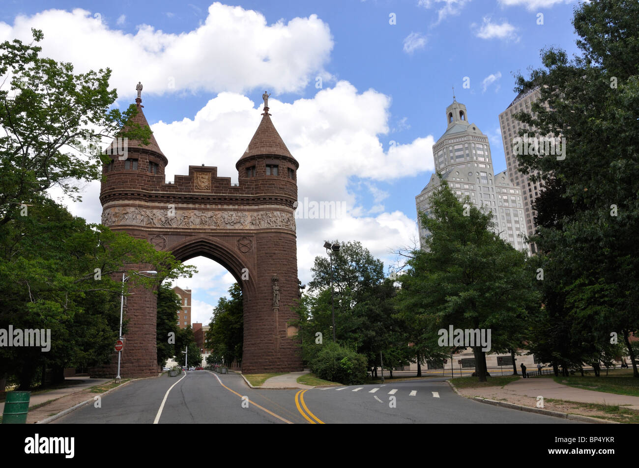 Soldiers and Sailors Memorial Arch, Hartford, Connecticut, USA Stock ...