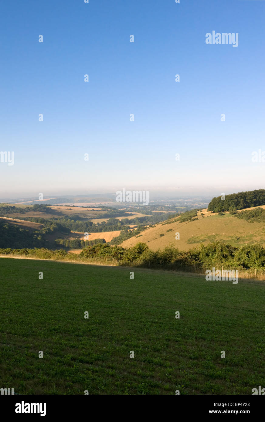 Landscape pasture view blue hi-res stock photography and images - Alamy