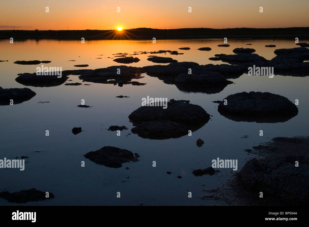Lake Thetis at dawn Stock Photo - Alamy