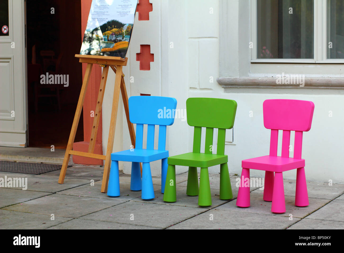 Three little chairs Stock Photo - Alamy