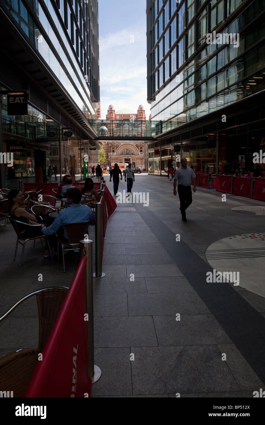 Modern architecture,open space, light and airy,Cardinal Place shopping ...