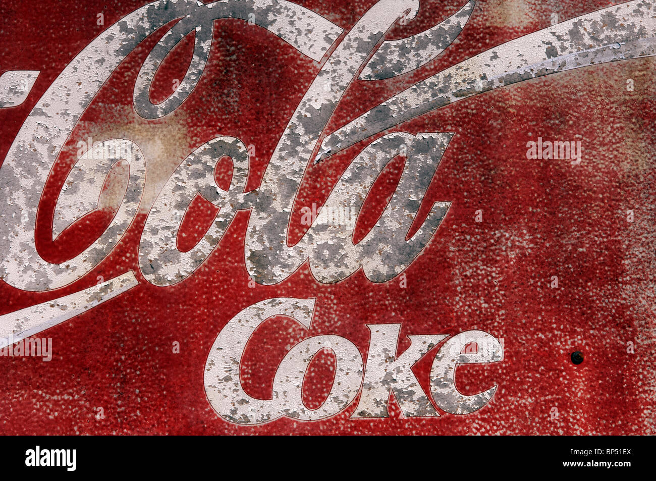 Faded coca cola sign hi-res stock photography and images - Alamy