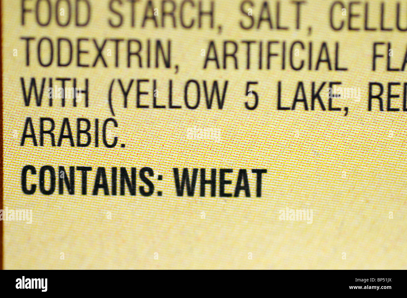 Ingredients list on food package hi-res stock photography and images ...