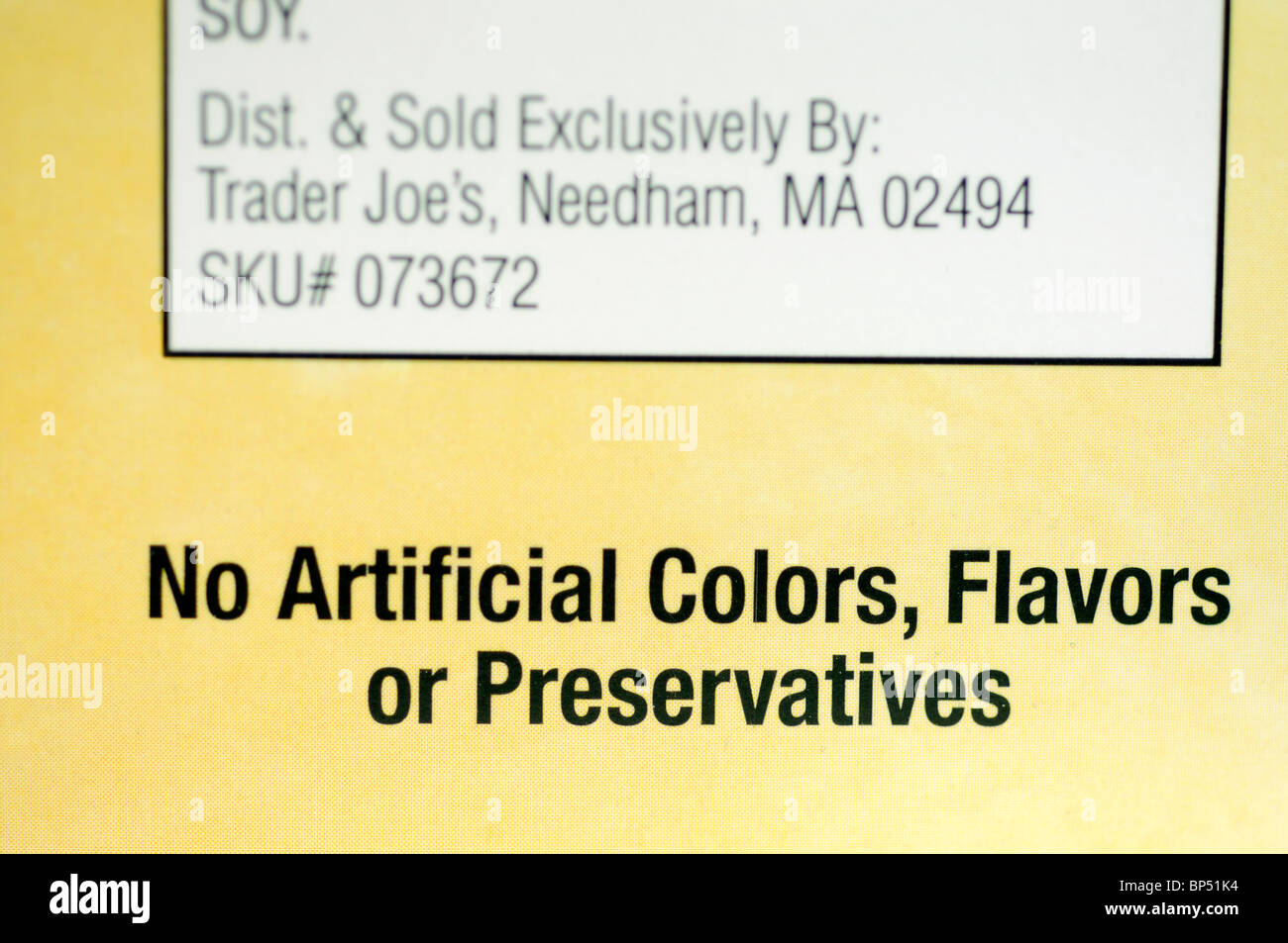 Food preservative label hi-res stock photography and images - Alamy