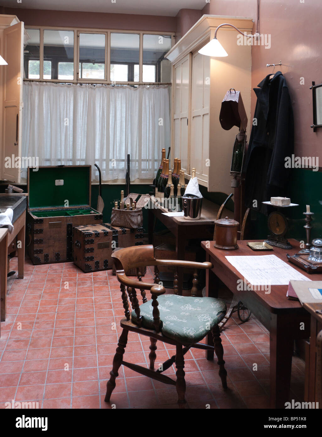 Cragside historic house Northumberland UK - interior - the butler's ...