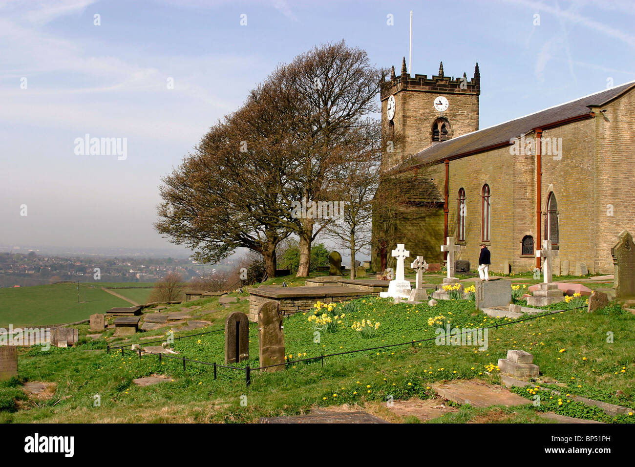 UK, England, Cheshire, Stockport, Mellor, St George's Church ...