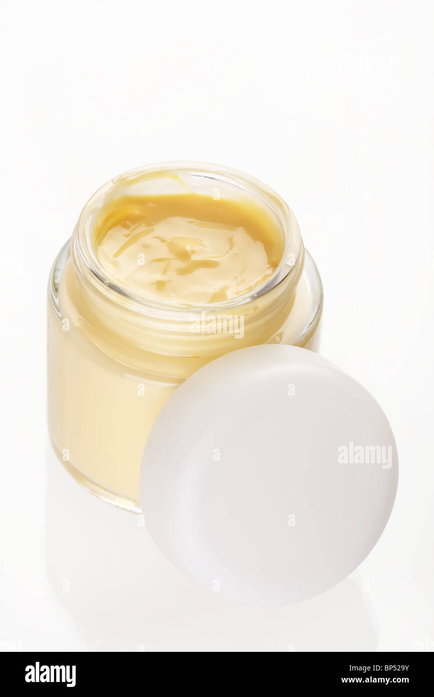 cream in the jar Stock Photo - Alamy