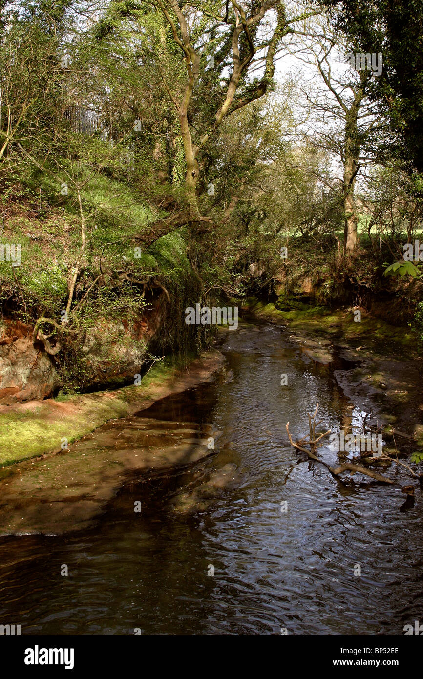 UK, England, Cheshire, Stockport, Marple, Roman Lakes, River Goyt Stock ...