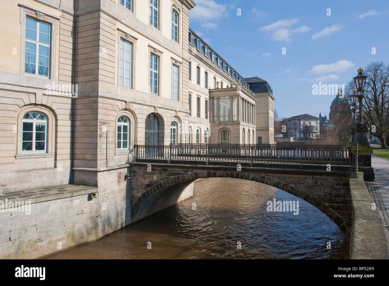 LEINESCHLOSS BUILDING, CASTLE, STATE PARLIAMENT, RIVER LEINE, HANOVER ...