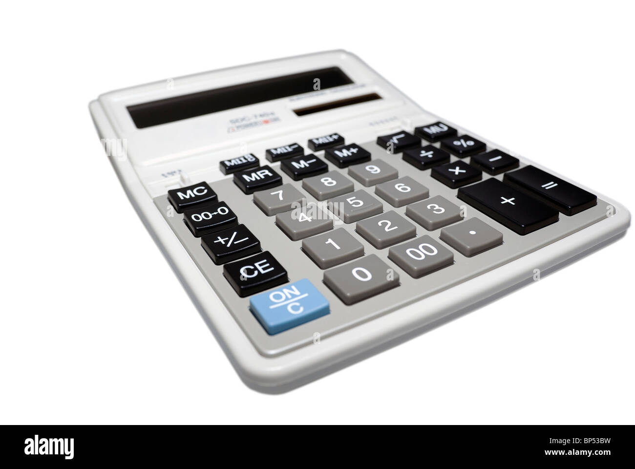 Calculator isolated on white background with clipping path Stock Photo ...