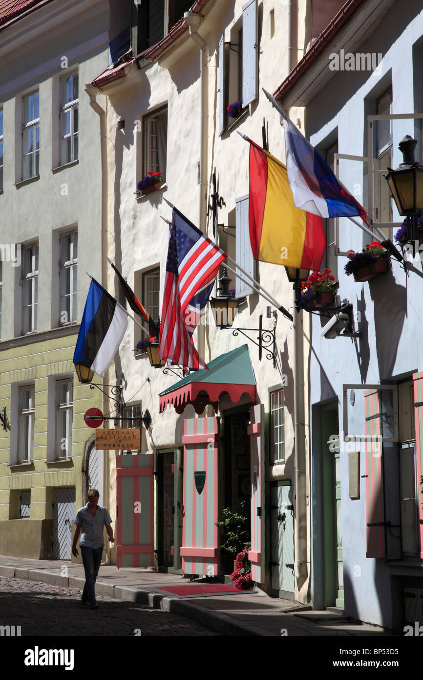 Estonia, Tallinn, street scene, typical architecture Stock Photo - Alamy