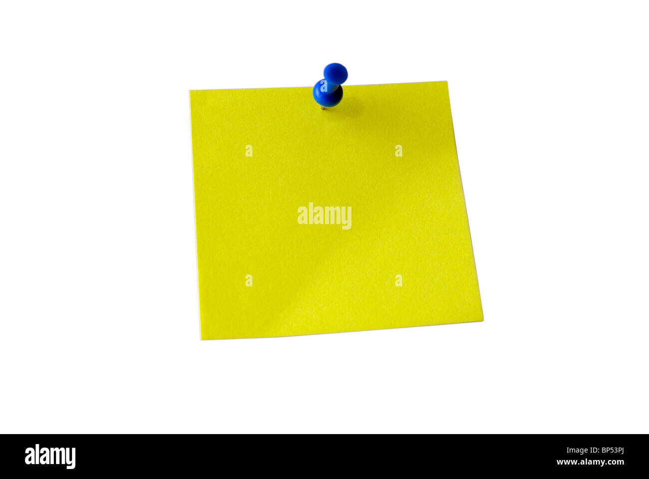 Note paper. Yellow sticky note. Clipping path Stock Photo - Alamy